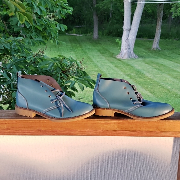 Shoes | Blue Ankle Boots | Poshmark